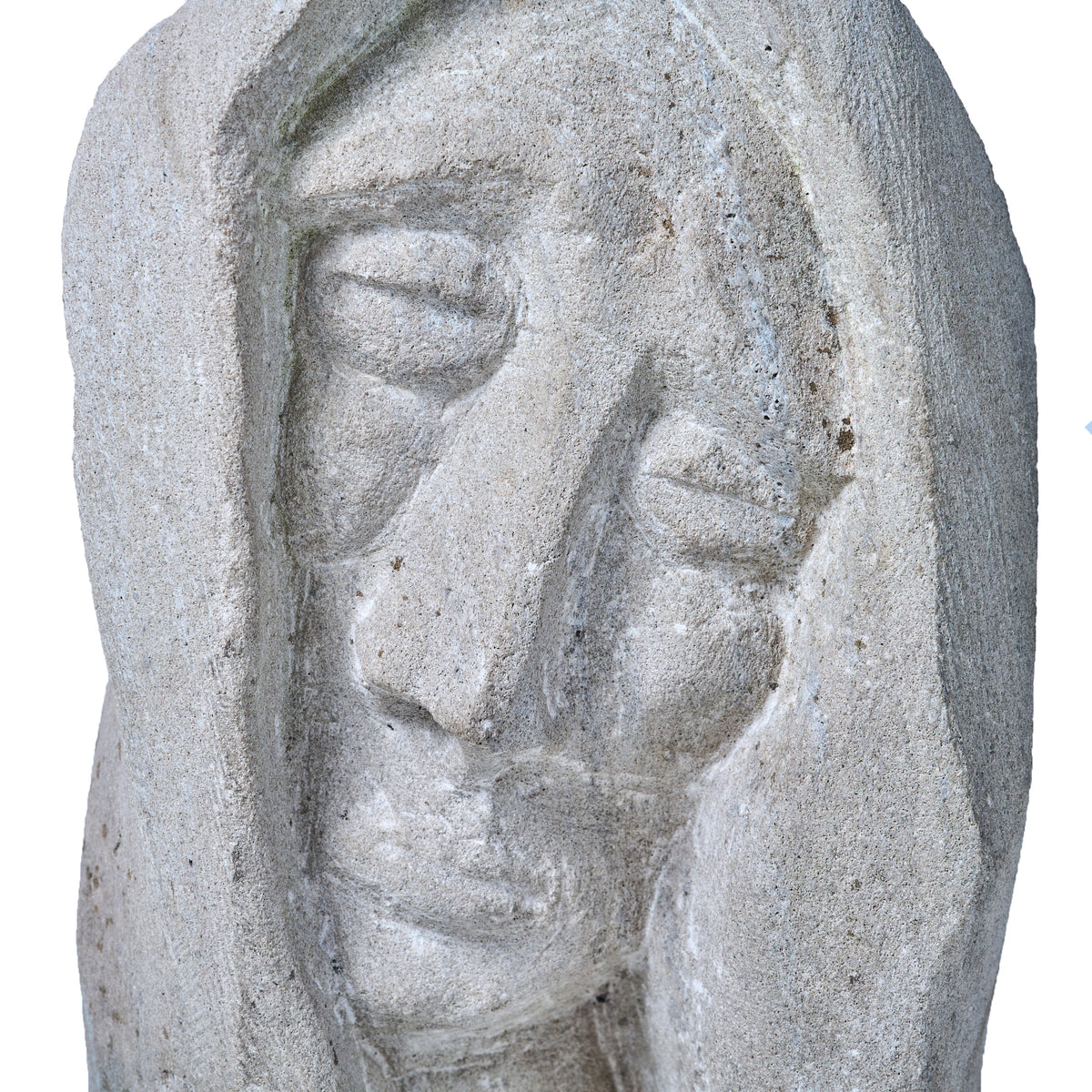 Italian Mid-Century Carved Stone Face of Jesus | Architectural ...