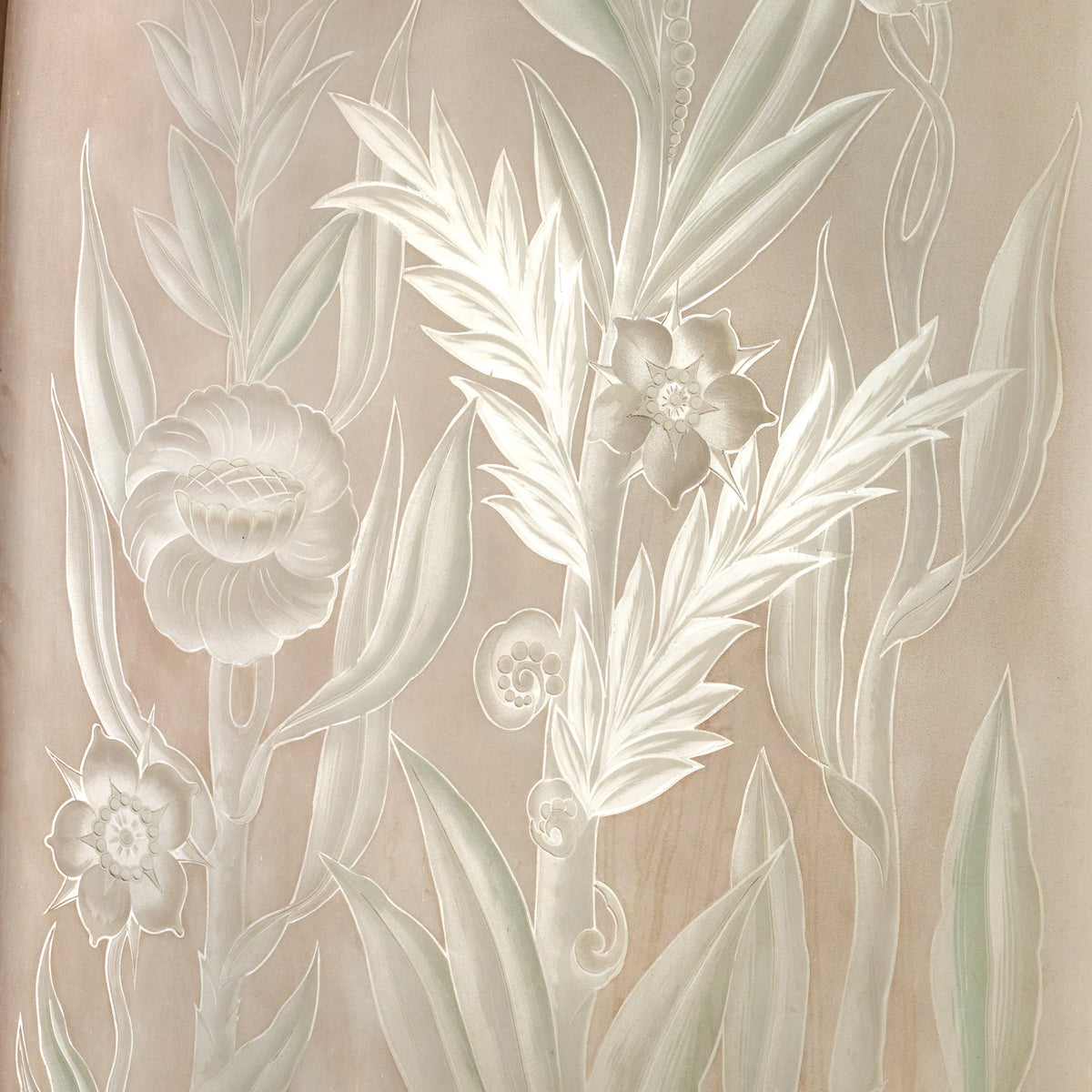 Pair of Etched and Wheel Cut Doors with Original Frame | Architectural ...
