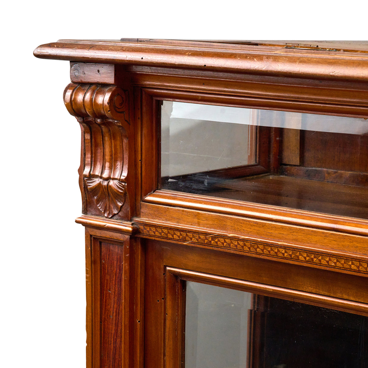 Wood and Beveled Glass Vitrine | Architectural Artifacts, Inc.
