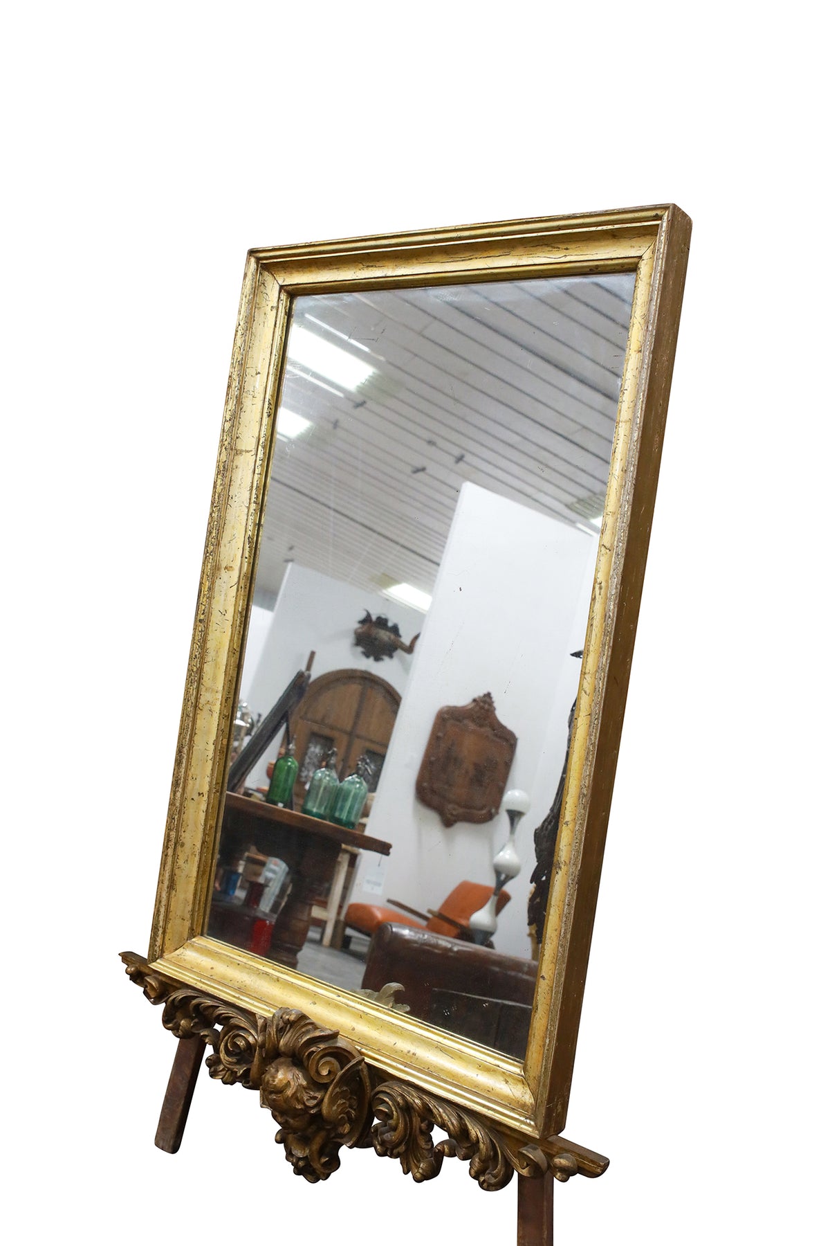 19th Century Italian Mirror with Cherub Head | Architectural Artifacts ...