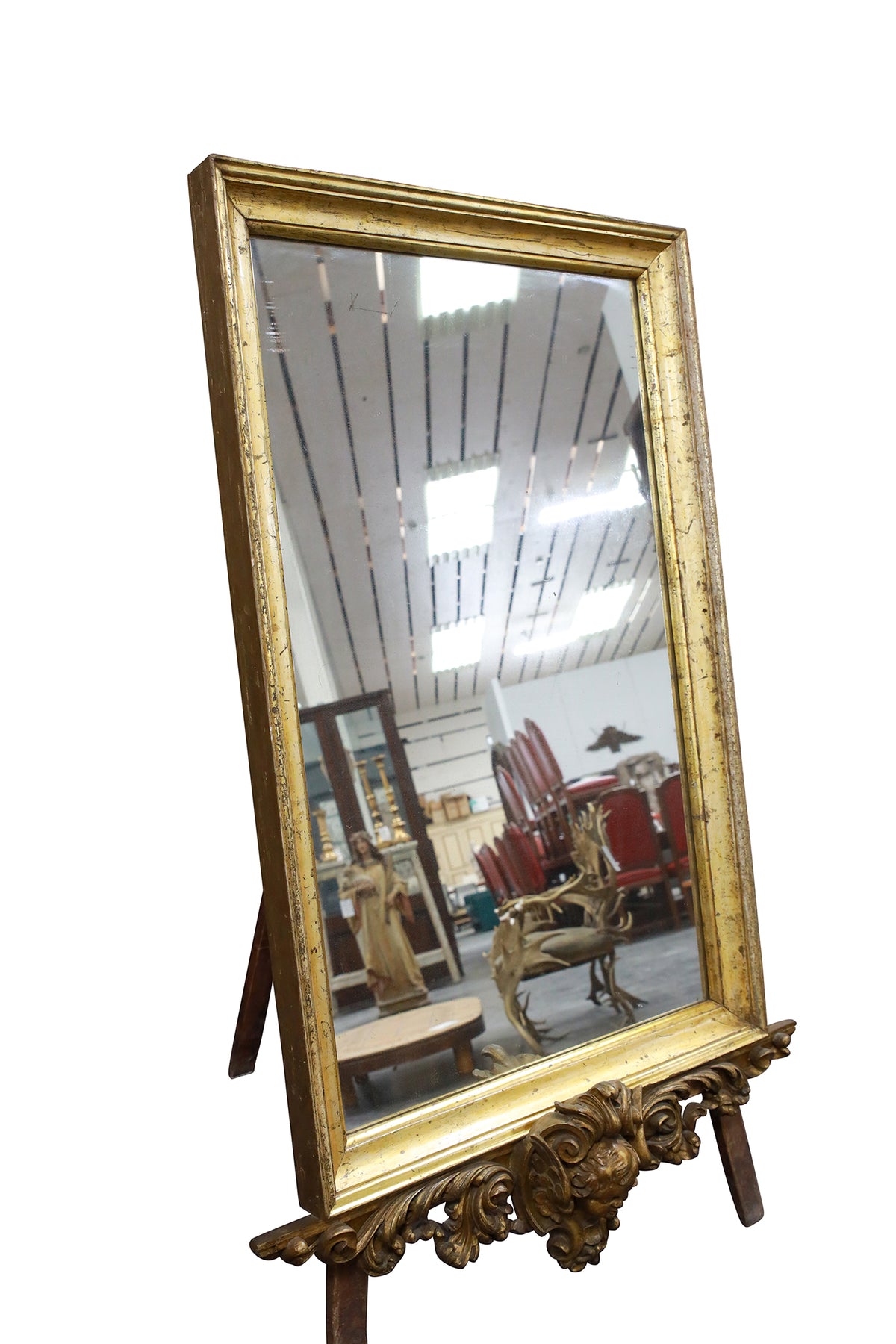 19th Century Italian Mirror with Cherub Head | Architectural Artifacts ...