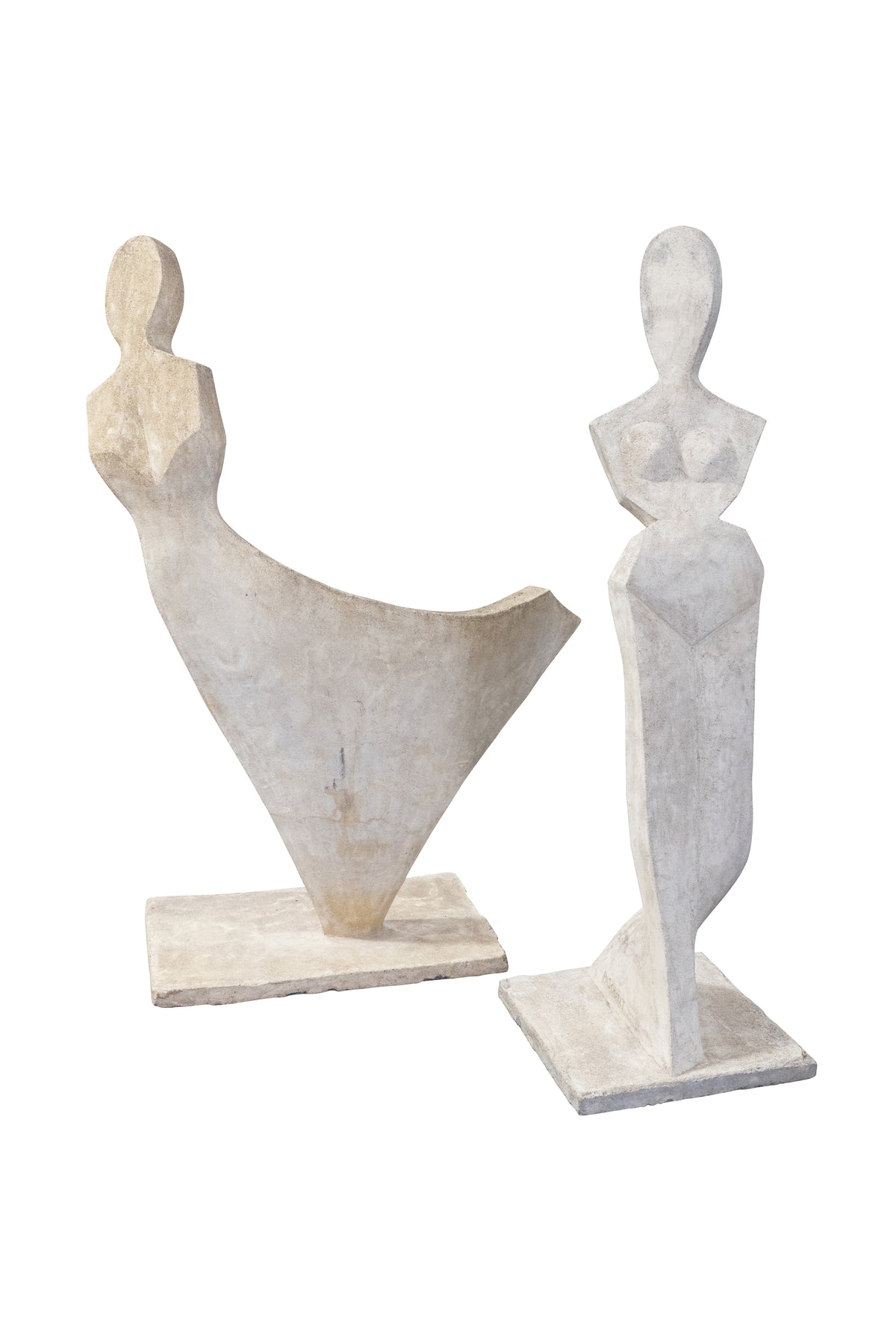Pair of French Cast Stone Statues | Architectural Artifacts, Inc.