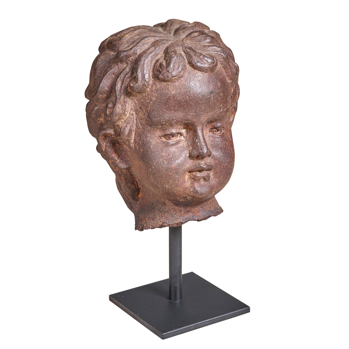 Cast Iron Head from a Statue | Architectural Artifacts, Inc.
