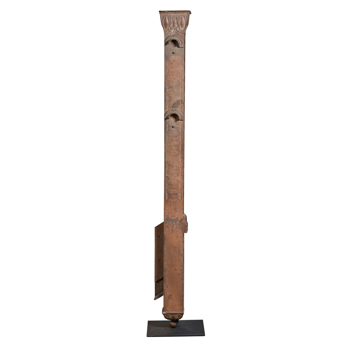 Copper over Cast Iron Newel Post from the Chicago Stock Exchange ...