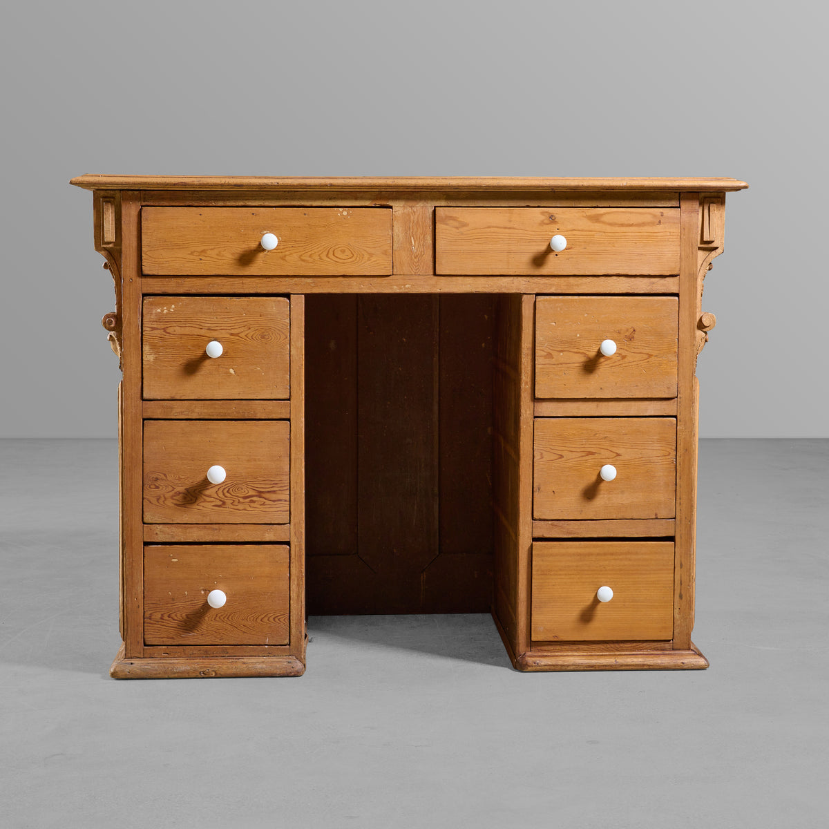 Heavily Carved Wooden Shop Counter | Architectural Artifacts, Inc.