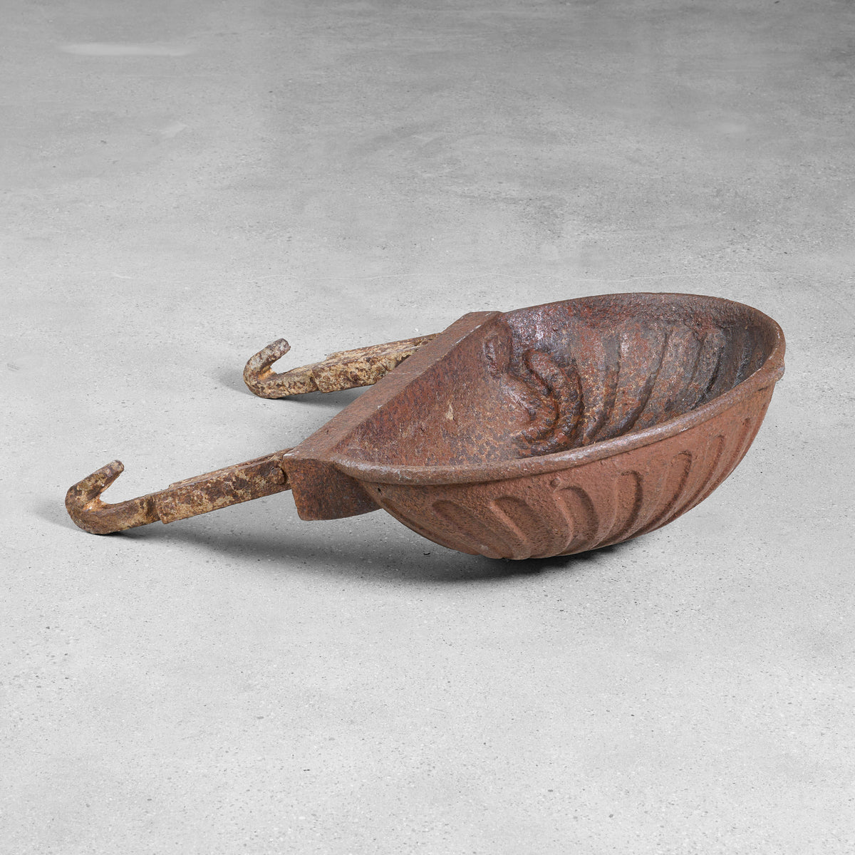 Cast and Wrought Iron Clamshell Vessel | Architectural Artifacts, Inc.