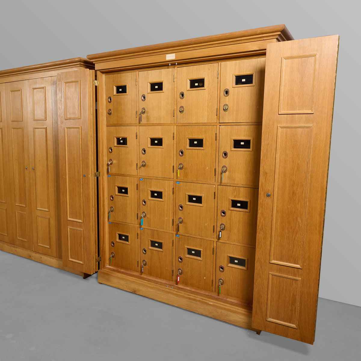 Two Door Oak Cabinet from the Bank of France | Architectural Artifacts ...