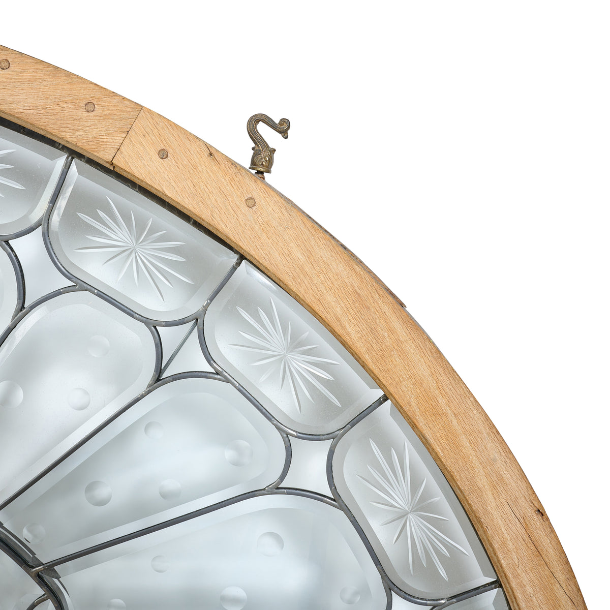 Restored Beveled & Wheel Cut Arch Top Window | Architectural Artifacts ...
